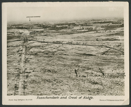 Passchendaele and Crest of Ridge. - Collections Online - Auckland War ...