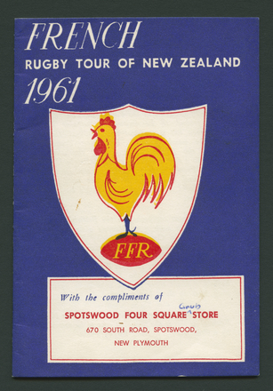 French Rugby Tour of New Zealand - Collections Online - Auckland War ...