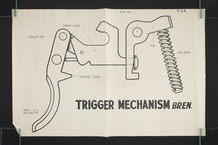 Trigger mechanism Bren. - Collections Online - Auckland War Memorial Museum