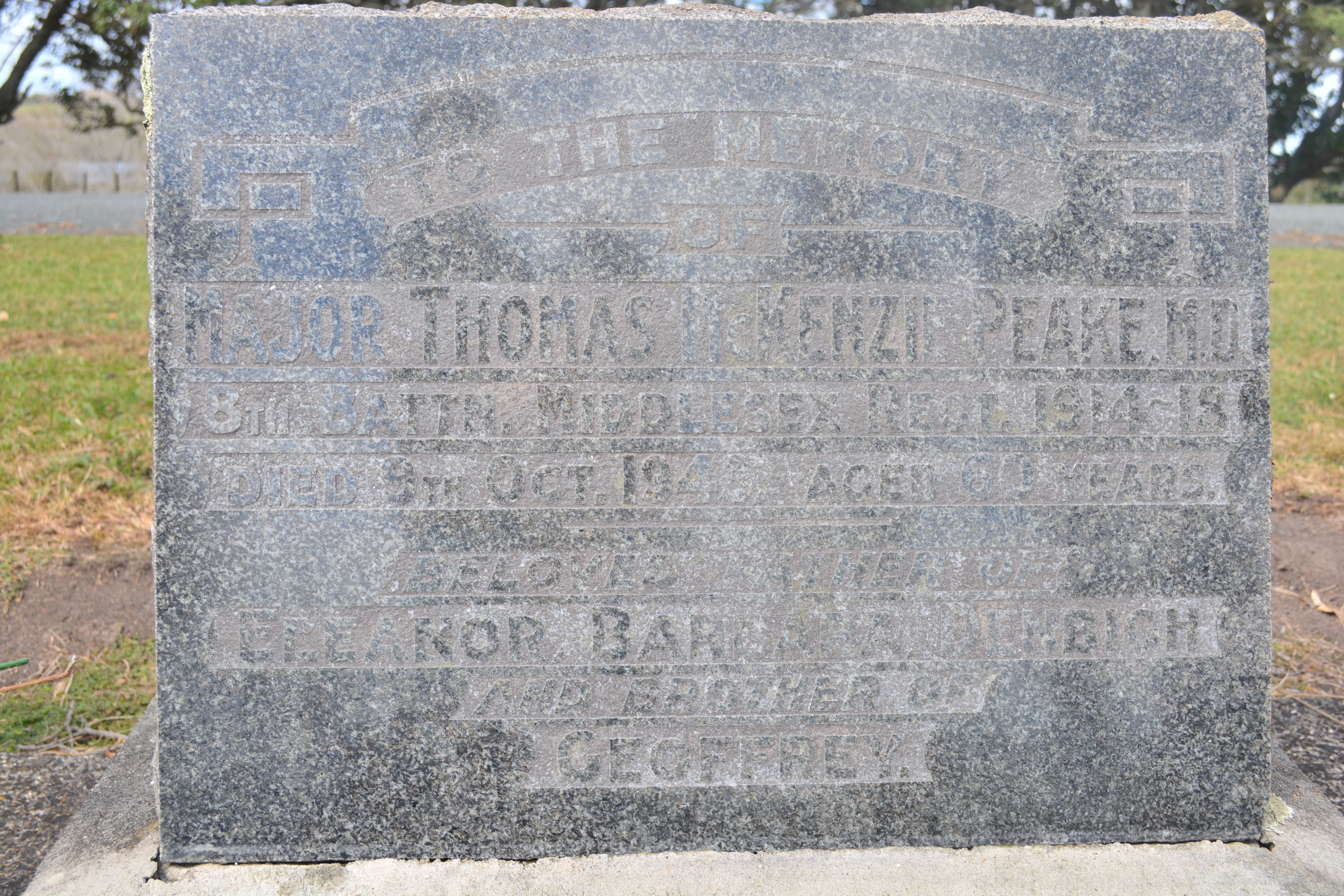 Thomas McKenzie Peake - Online Cenotaph - Auckland War Memorial Museum