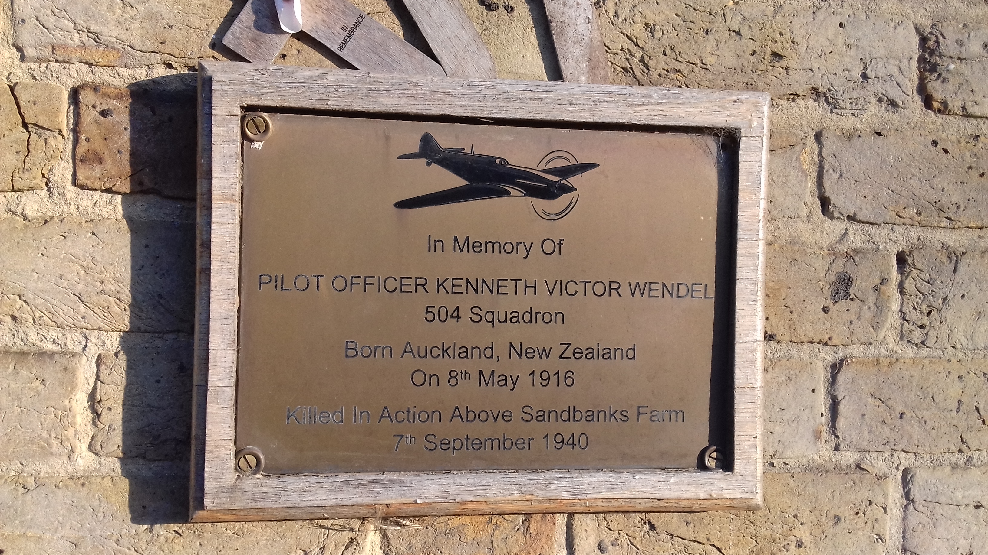 Kenneth Victor Wendel - Online Cenotaph - Auckland War Memorial Museum