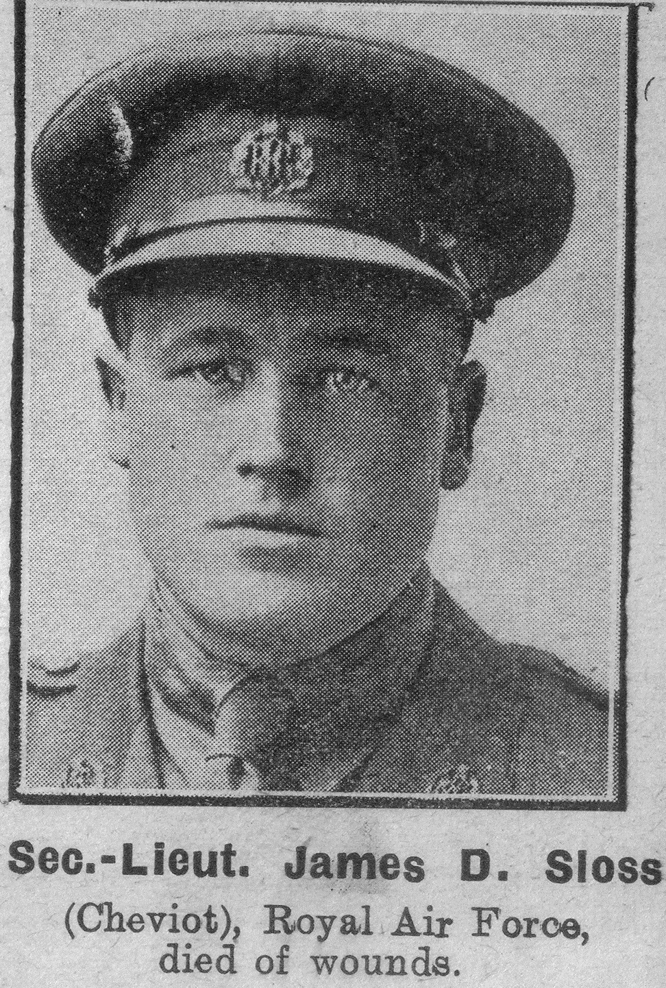 James Duncan Sloss - Online Cenotaph - Auckland War Memorial Museum