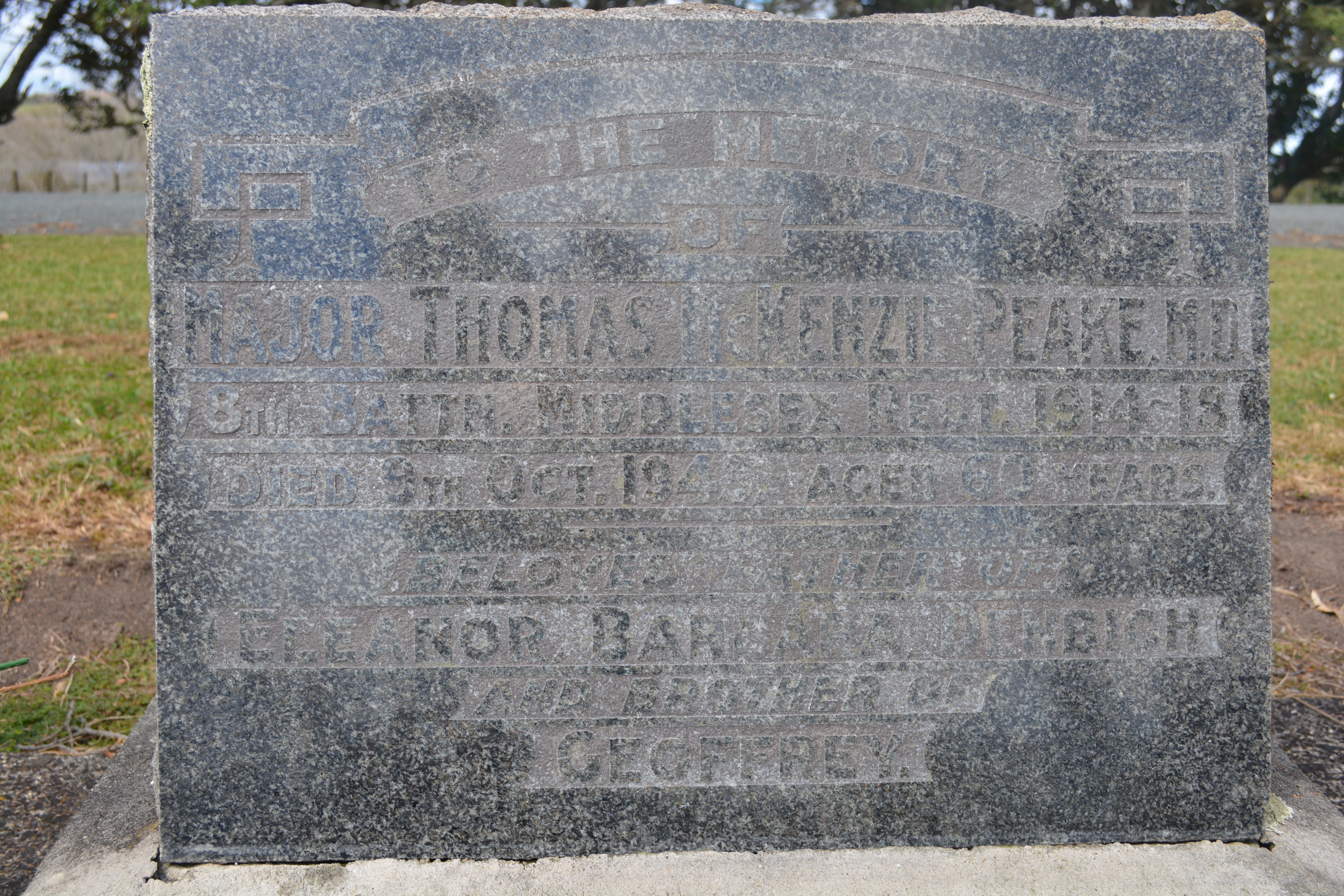 Thomas Denbigh Peake - Online Cenotaph - Auckland War Memorial Museum