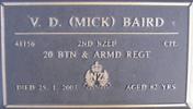 Victor Douglas Baird - Online Cenotaph - Auckland War Memorial Museum