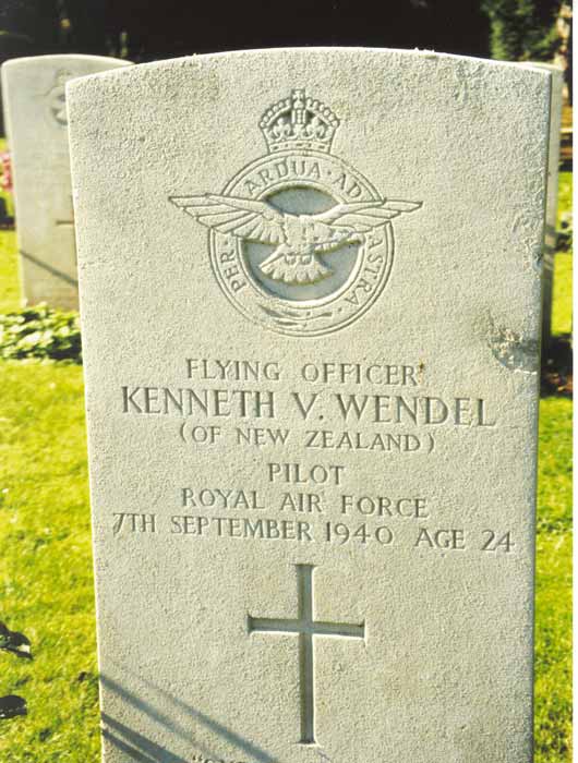 Kenneth Victor Wendel - Online Cenotaph - Auckland War Memorial Museum