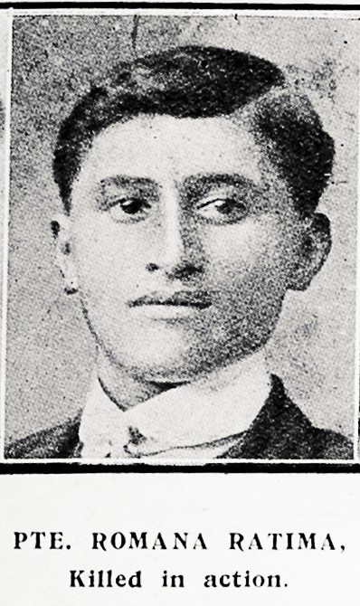 Romana Ratima - Online Cenotaph - Auckland War Memorial Museum