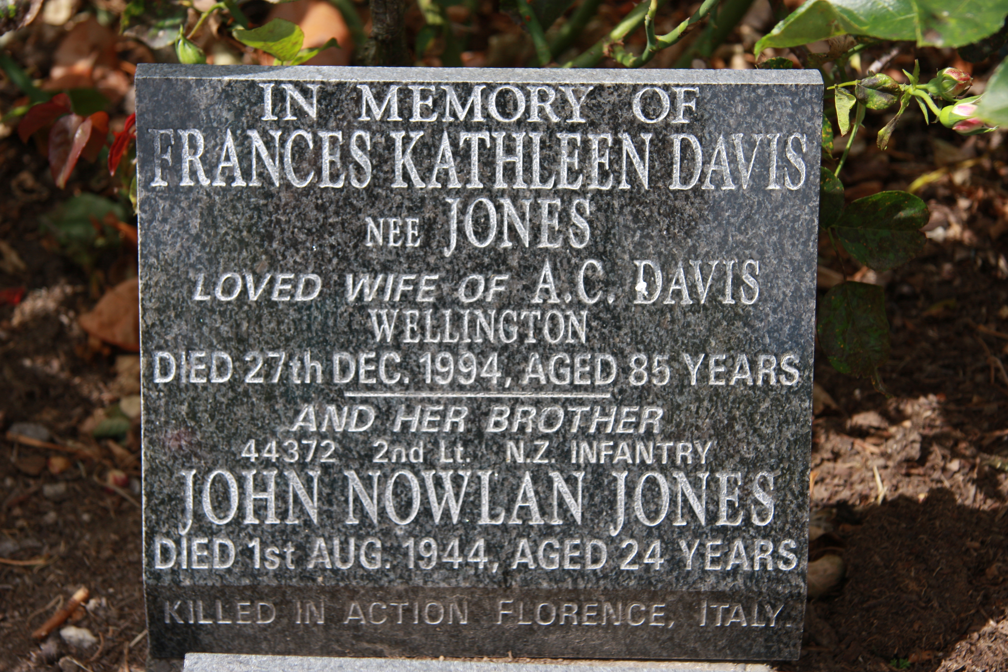 John Nowlan Jones - Online Cenotaph - Auckland War Memorial Museum