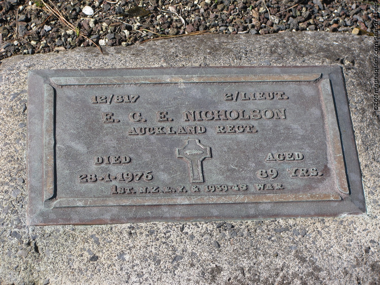 Eustace Charles Edward Nicholson - Online Cenotaph - Auckland War ...