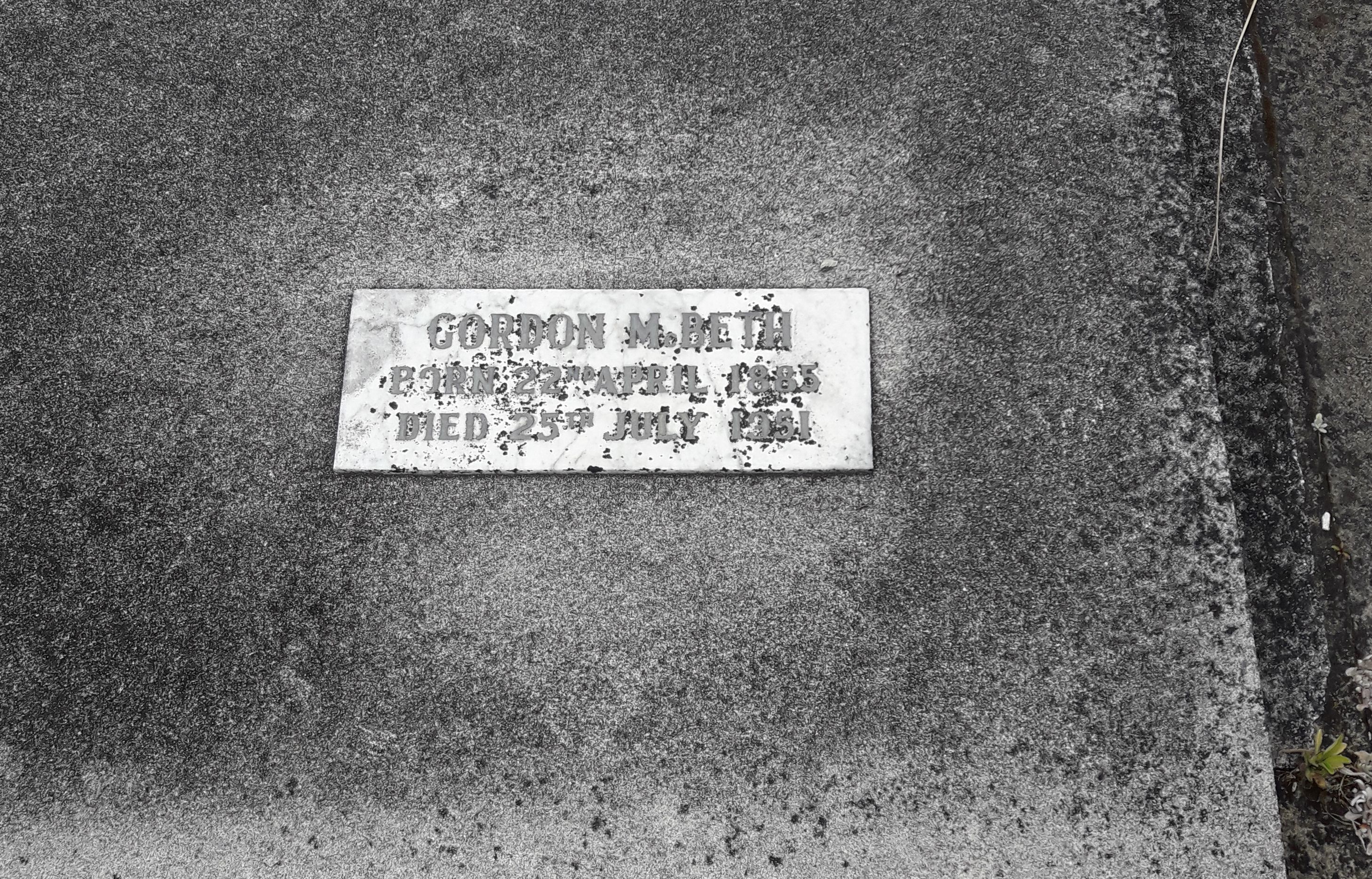 Gordon McBeth - Online Cenotaph - Auckland War Memorial Museum