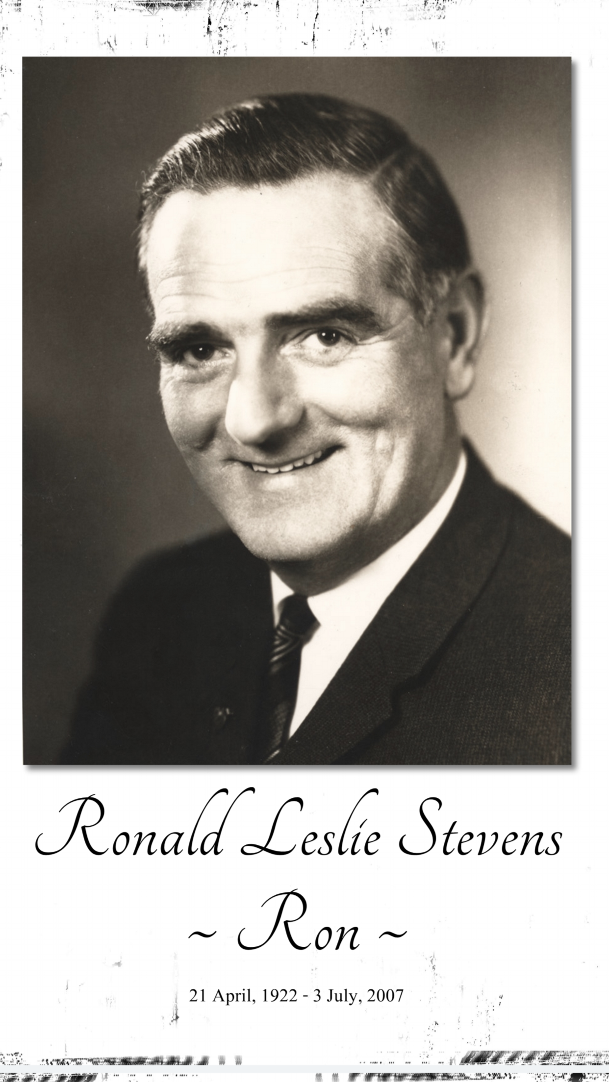 Ronald Leslie Stevens - Online Cenotaph - Auckland War Memorial Museum