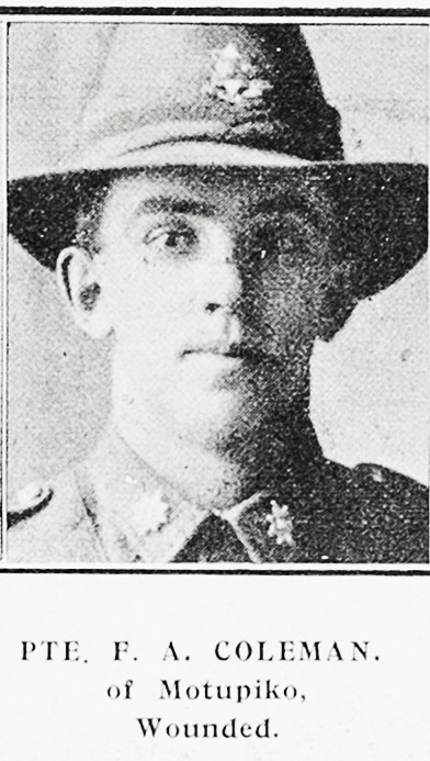 Francis Allan Coleman - Online Cenotaph - Auckland War Memorial Museum