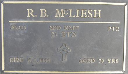 Roderick Bernard McLiesh - Online Cenotaph - Auckland War Memorial Museum
