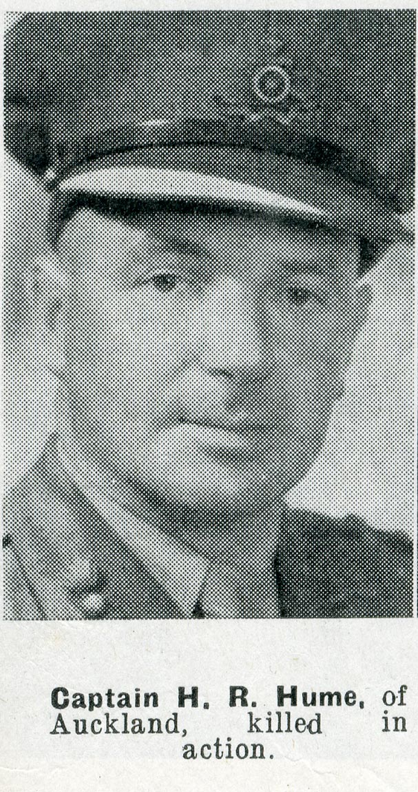 Henry Roy Hume - Online Cenotaph - Auckland War Memorial Museum
