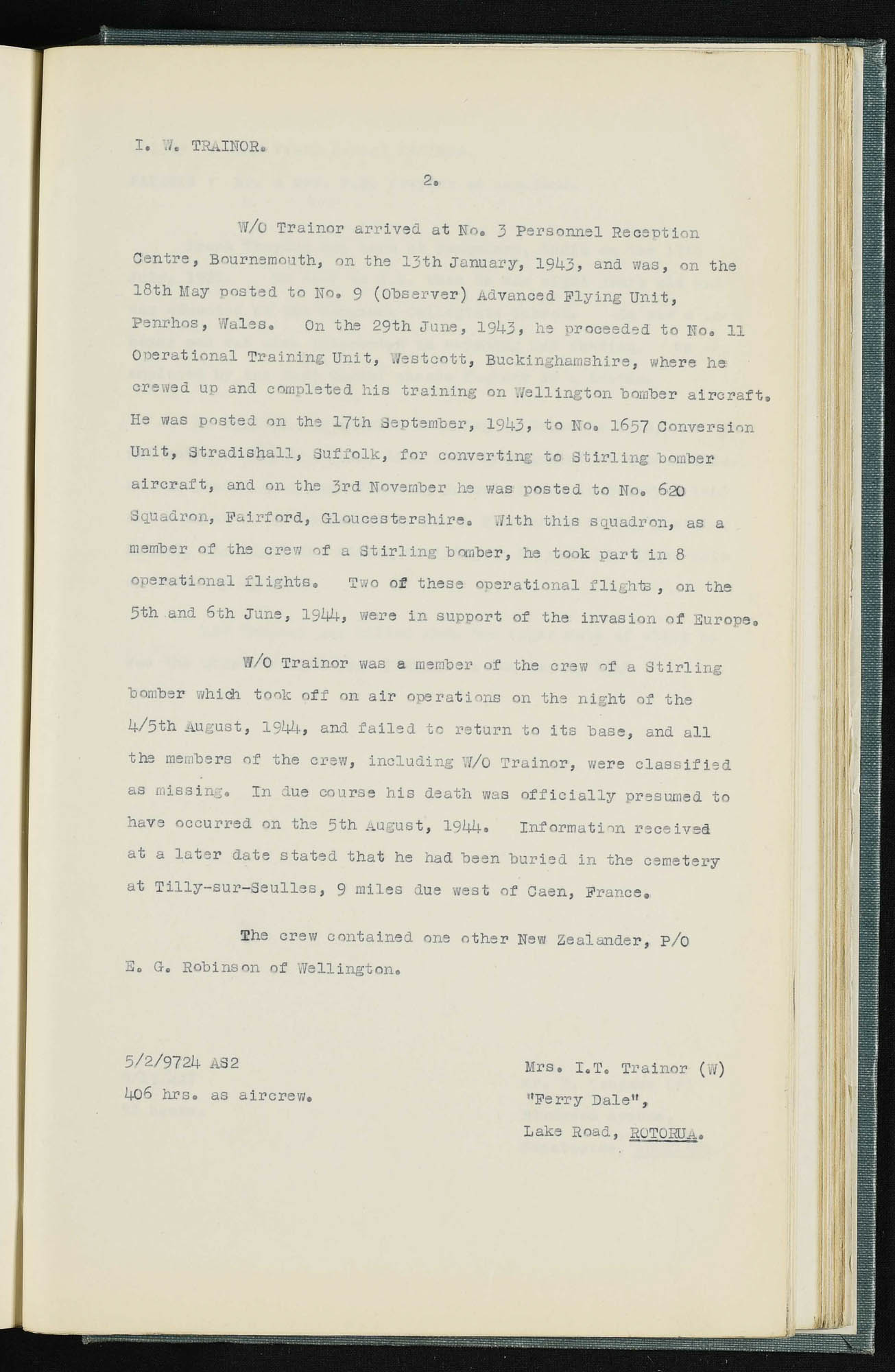 Ihaia William Trainor - Online Cenotaph - Auckland War Memorial Museum