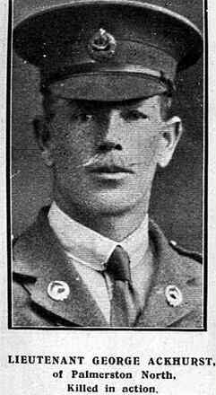 George Ackhurst - Online Cenotaph - Auckland War Memorial Museum
