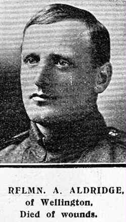 Anthony Aldridge - Online Cenotaph - Auckland War Memorial Museum
