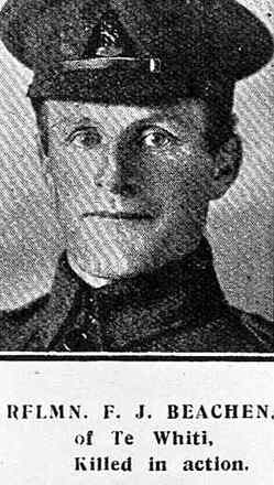 Frederick James Beachen - Online Cenotaph - Auckland War Memorial Museum