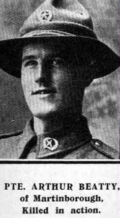 Arthur Beatty - Online Cenotaph - Auckland War Memorial Museum