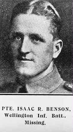 Isaac Robert Benson - Online Cenotaph - Auckland War Memorial Museum