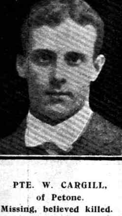William Cargill - Online Cenotaph - Auckland War Memorial Museum