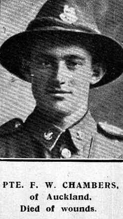 Frederick William Chambers - Online Cenotaph - Auckland War Memorial Museum