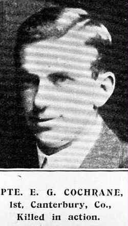 Edwin Grandison Cochrane - Online Cenotaph - Auckland War Memorial Museum