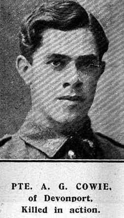 Alexander George Cowie - Online Cenotaph - Auckland War Memorial Museum