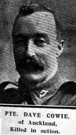 David Cowie - Online Cenotaph - Auckland War Memorial Museum