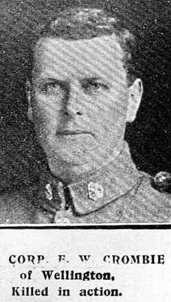 Frederick William Crombie - Online Cenotaph - Auckland War Memorial Museum