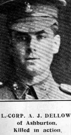 Arthur John Dellow - Online Cenotaph - Auckland War Memorial Museum