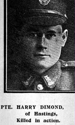 Harry Dimond - Online Cenotaph - Auckland War Memorial Museum