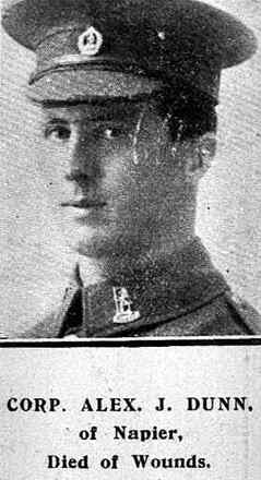 Alexander John Dunn - Online Cenotaph - Auckland War Memorial Museum