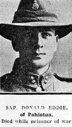 Donald Eddie - Online Cenotaph - Auckland War Memorial Museum