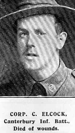 Charles Elcock - Online Cenotaph - Auckland War Memorial Museum