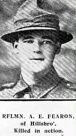 Arnold Edwin Fearon - Online Cenotaph - Auckland War Memorial Museum