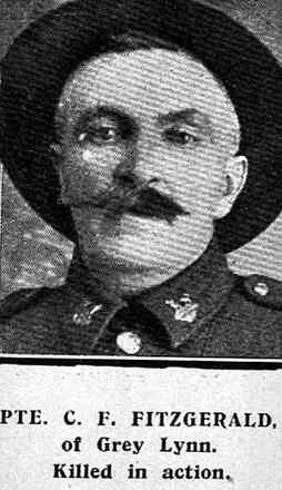 Cornelius Francis Fitzgerald - Online Cenotaph - Auckland War Memorial ...