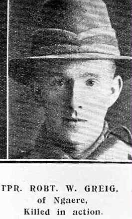 Robert William Greig - Online Cenotaph - Auckland War Memorial Museum