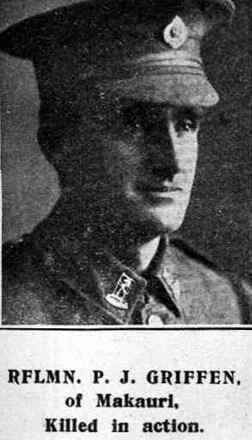 Patrick Joseph Griffen - Online Cenotaph - Auckland War Memorial Museum