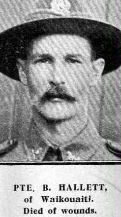 Benjamin Hallett - Online Cenotaph - Auckland War Memorial Museum