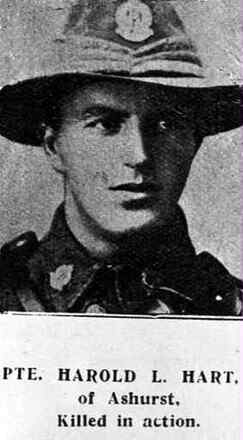Harold Leonard Hart - Online Cenotaph - Auckland War Memorial Museum
