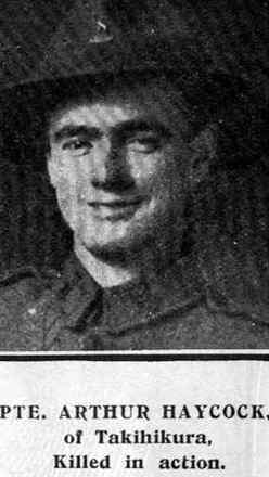 Arthur Haycock - Online Cenotaph - Auckland War Memorial Museum