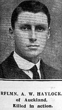 Alfred Roy Haylock - Online Cenotaph - Auckland War Memorial Museum