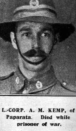 Allen Mortimer Kemp - Online Cenotaph - Auckland War Memorial Museum