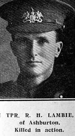 Robert Harry Lambie - Online Cenotaph - Auckland War Memorial Museum