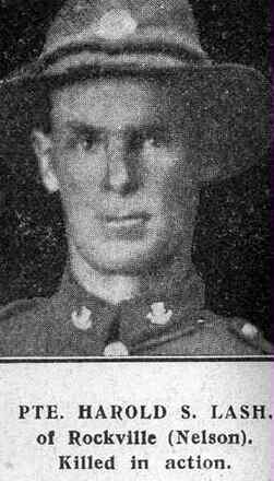 Harold Samways Lash - Online Cenotaph - Auckland War Memorial Museum