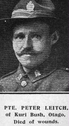 Peter Leitch - Online Cenotaph - Auckland War Memorial Museum