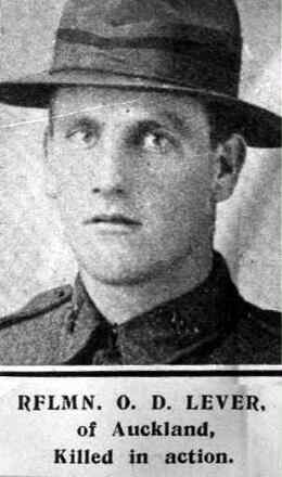 Oliver Denzil Lever - Online Cenotaph - Auckland War Memorial Museum