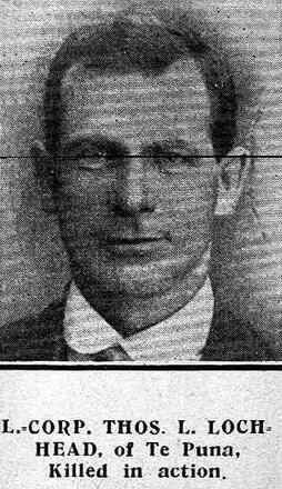 Thomas Leslie Lochhead - Online Cenotaph - Auckland War Memorial Museum