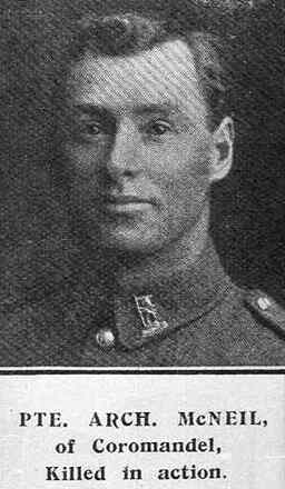 Archibald McNeil - Online Cenotaph - Auckland War Memorial Museum