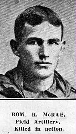 Reginald McRae - Online Cenotaph - Auckland War Memorial Museum